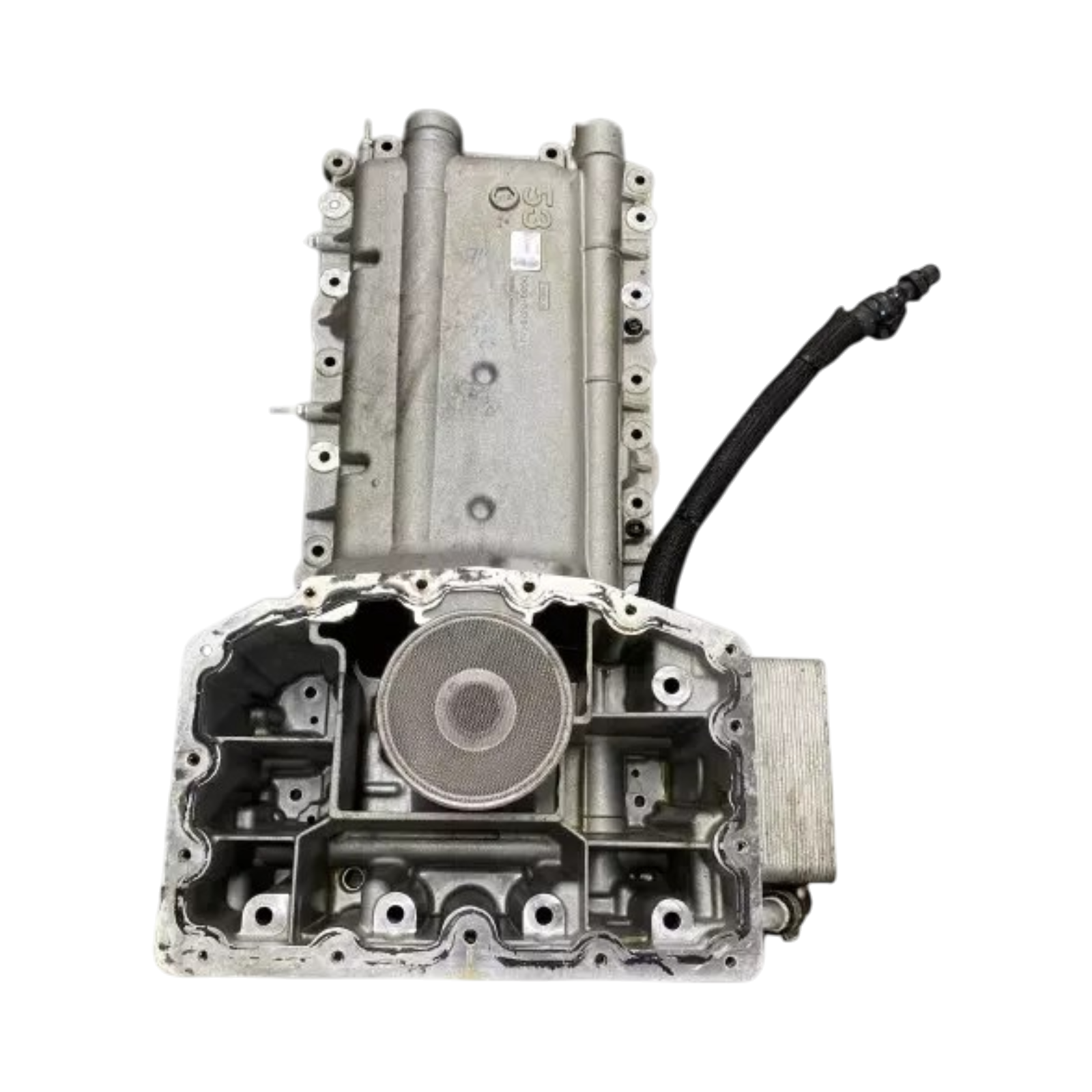 6.7L Powerstroke Upper Oil Pan USED P/N DC3Q-6676-AB – Custard Core Supply